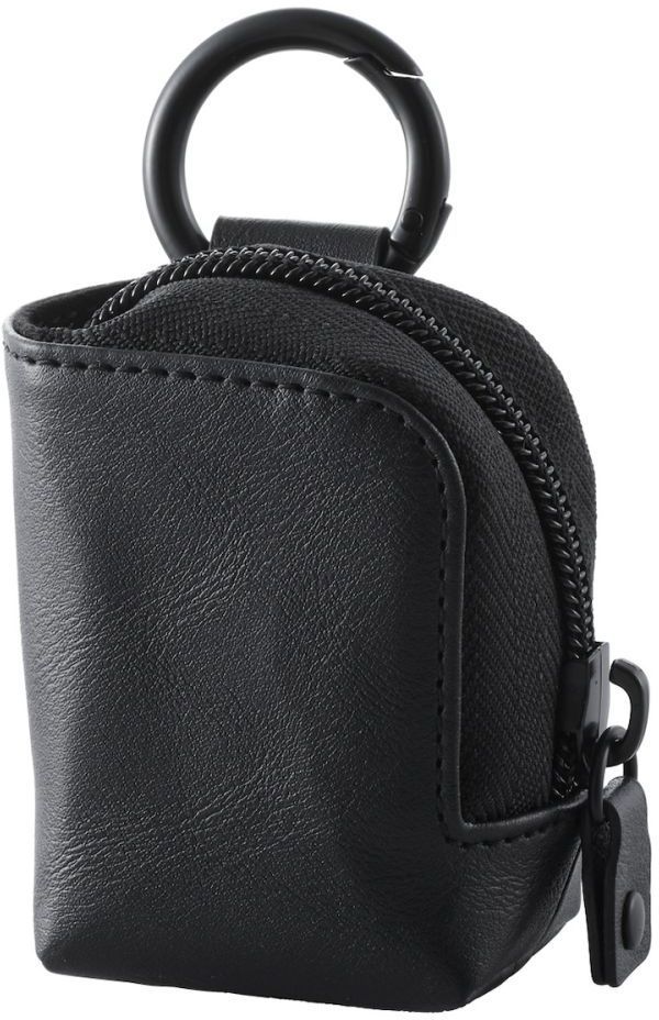 TWS用汎用コンパクトポーチ/Sサイズ/カラビナ/ソフトレザータイプ/ブラック TWS-EP23LSBK 【 ムラウチドットコム