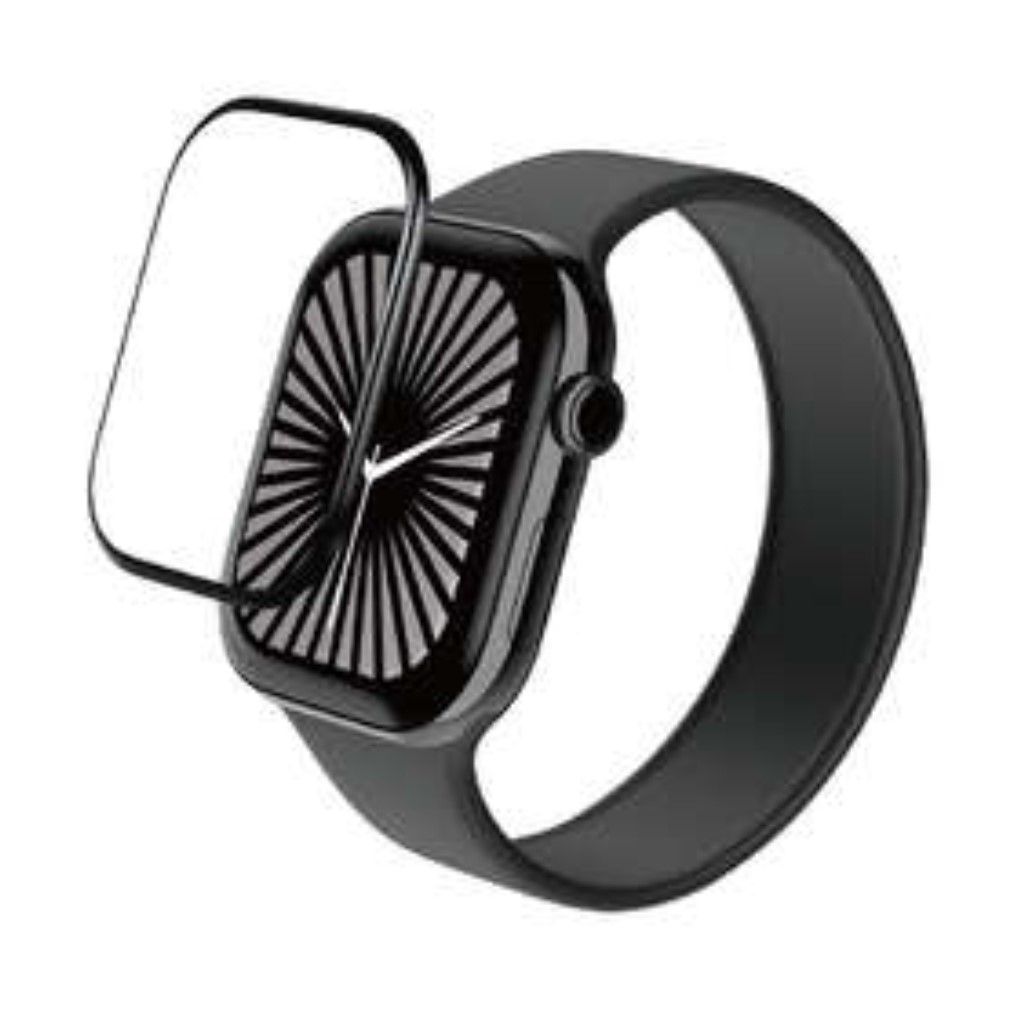 AW-24BFLGGR Apple Watch 42mm/フルカバーガラスフィルム/高透明/防指紋/貼付治具付 【 ムラウチドットコム