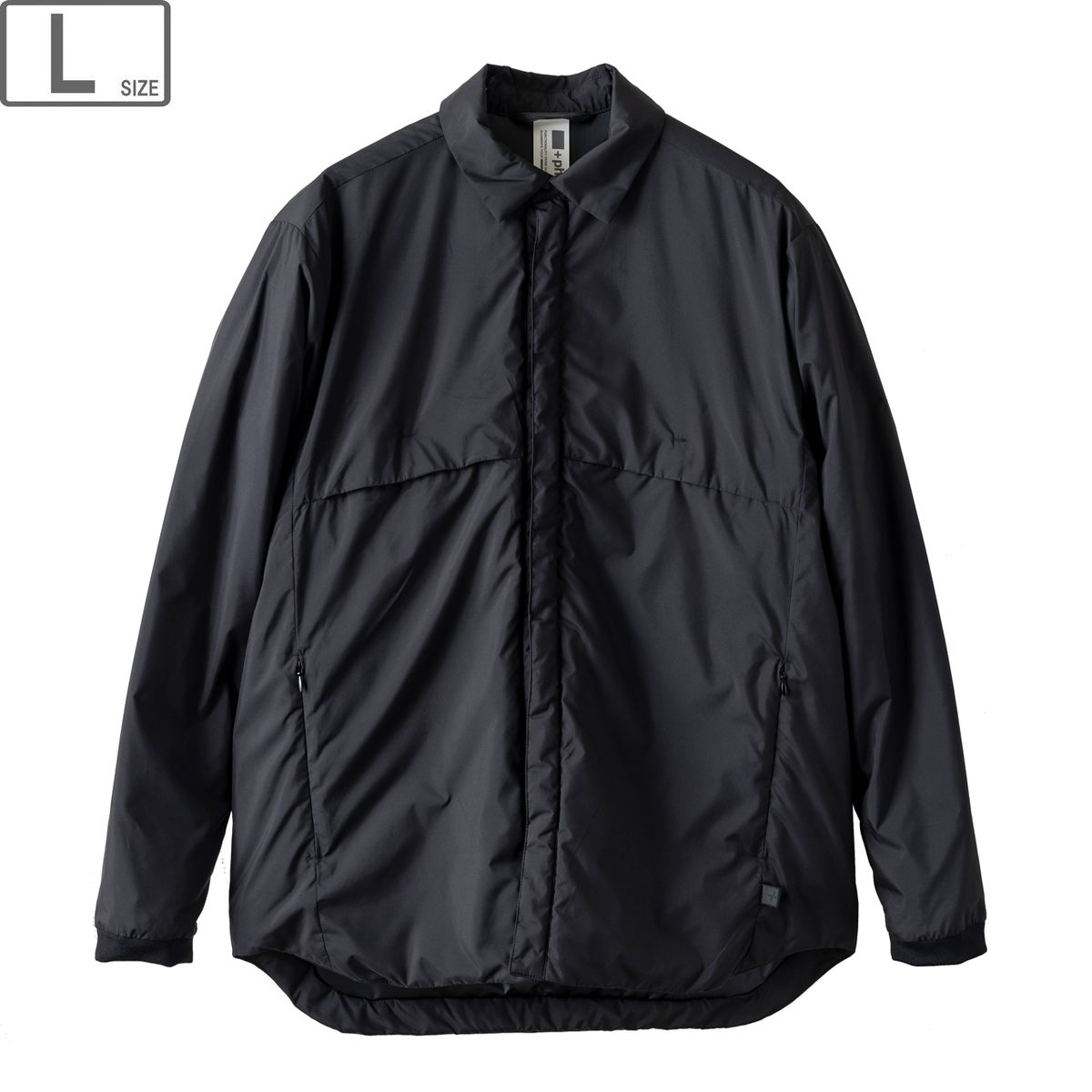 【メンズ】インナー ダウン シャツ 炭素素材グラフェン 【ブラック】【Lサイズ】 POO24025 【 ムラウチドットコム