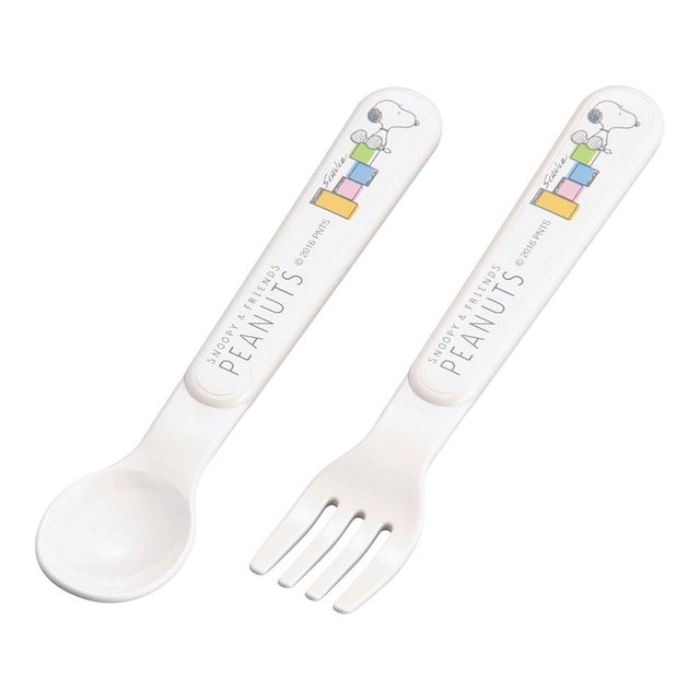 ポリプロピレン 子供食器 スヌーピー スプーン・フォークセット SF-27 【 ムラウチドットコム